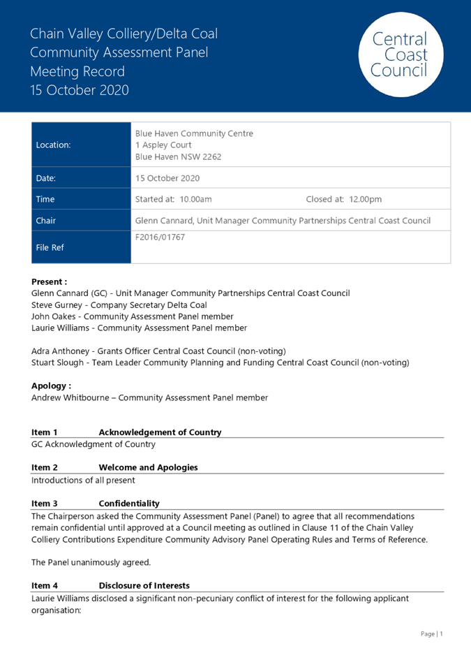 Attachments of Ordinary Council Meeting - 27 January 2021