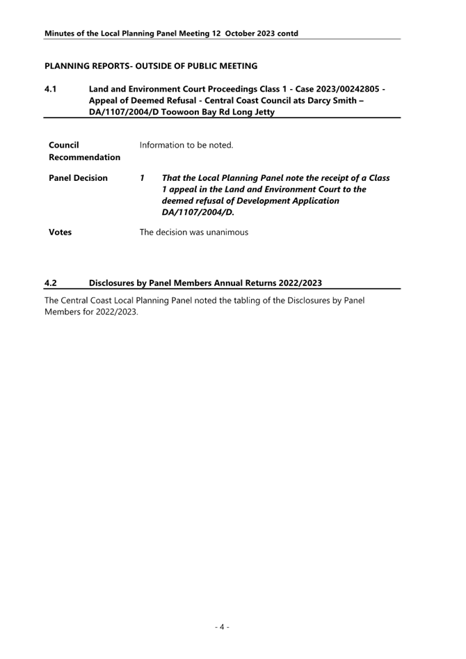 Agenda of Local Planning Panel Meeting - Thursday, 9 November 2023